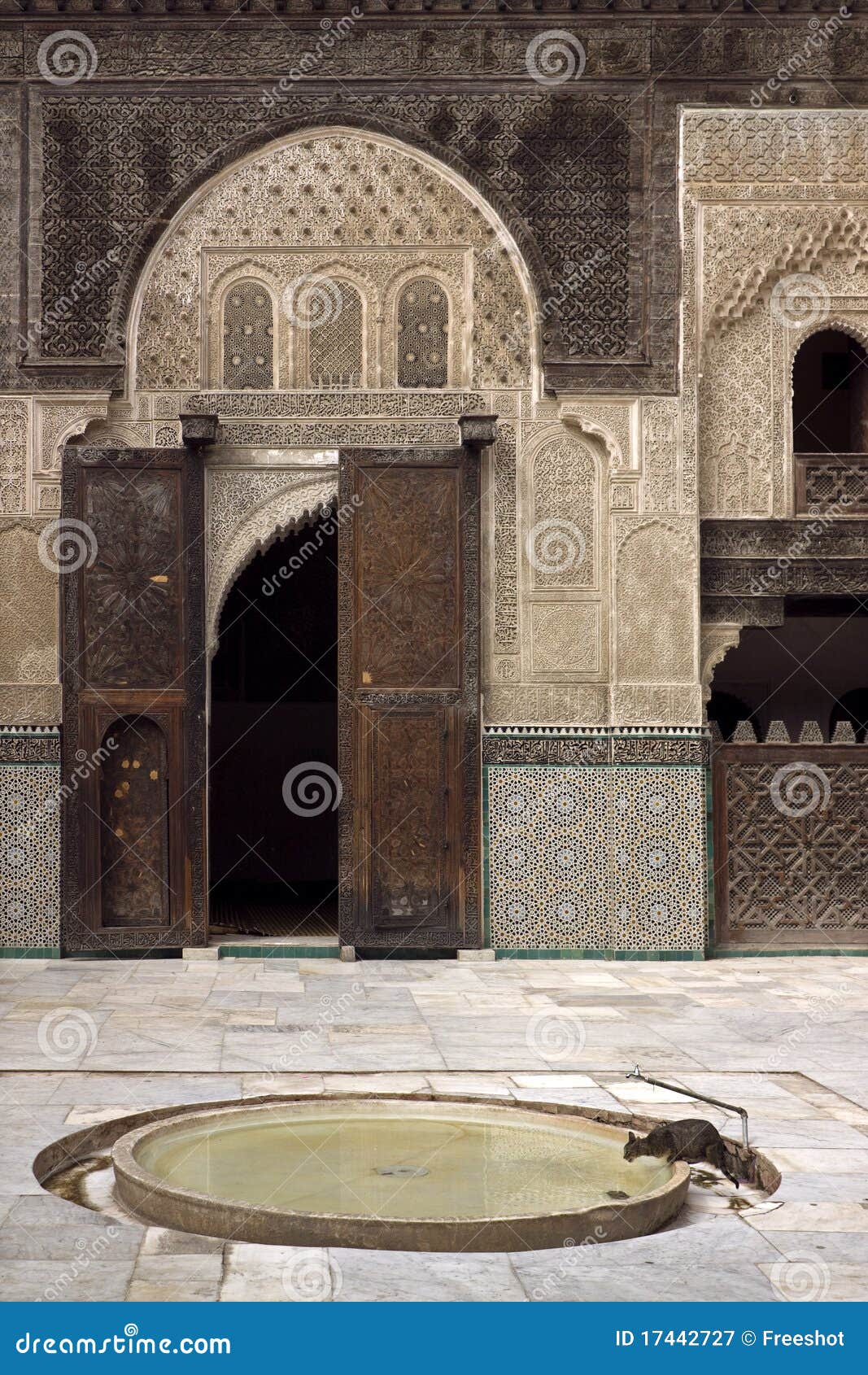 Moroccan Madrasa / Madersa (Islamic School) Stock Image - Image of ...