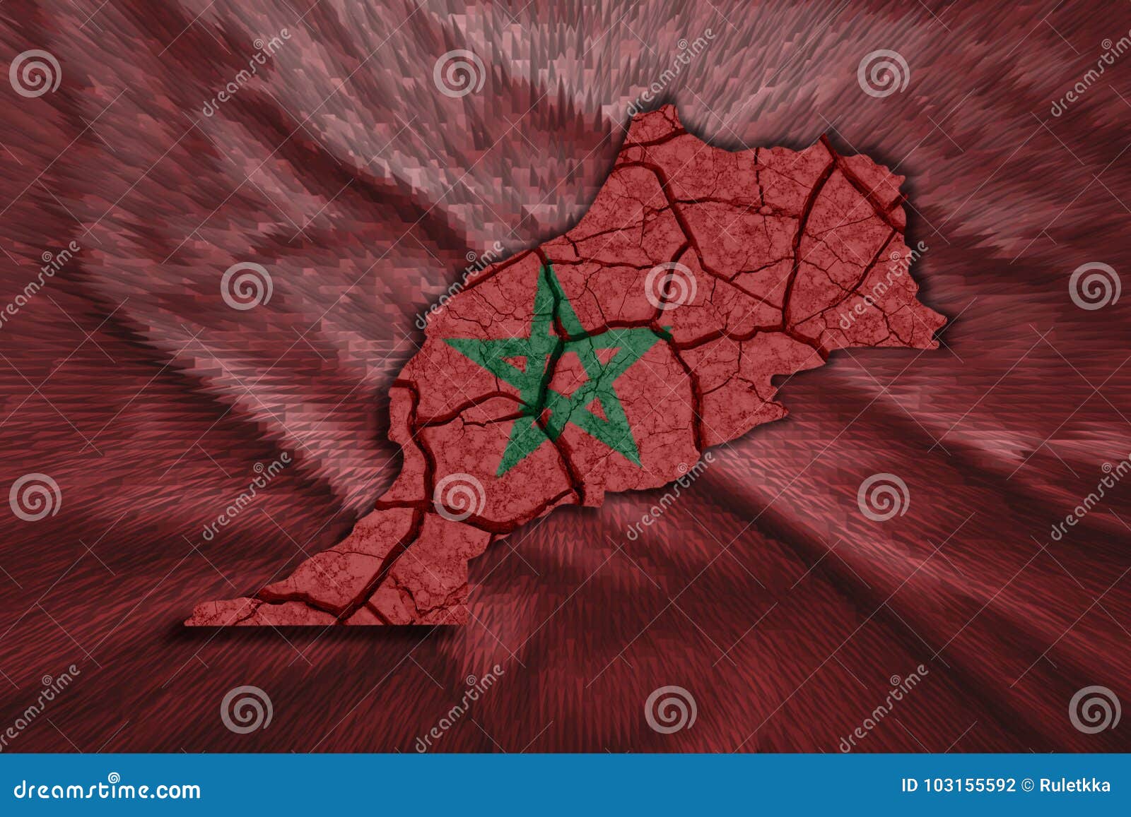 Moroccan Map stock illustration. Illustration of north - 103155592