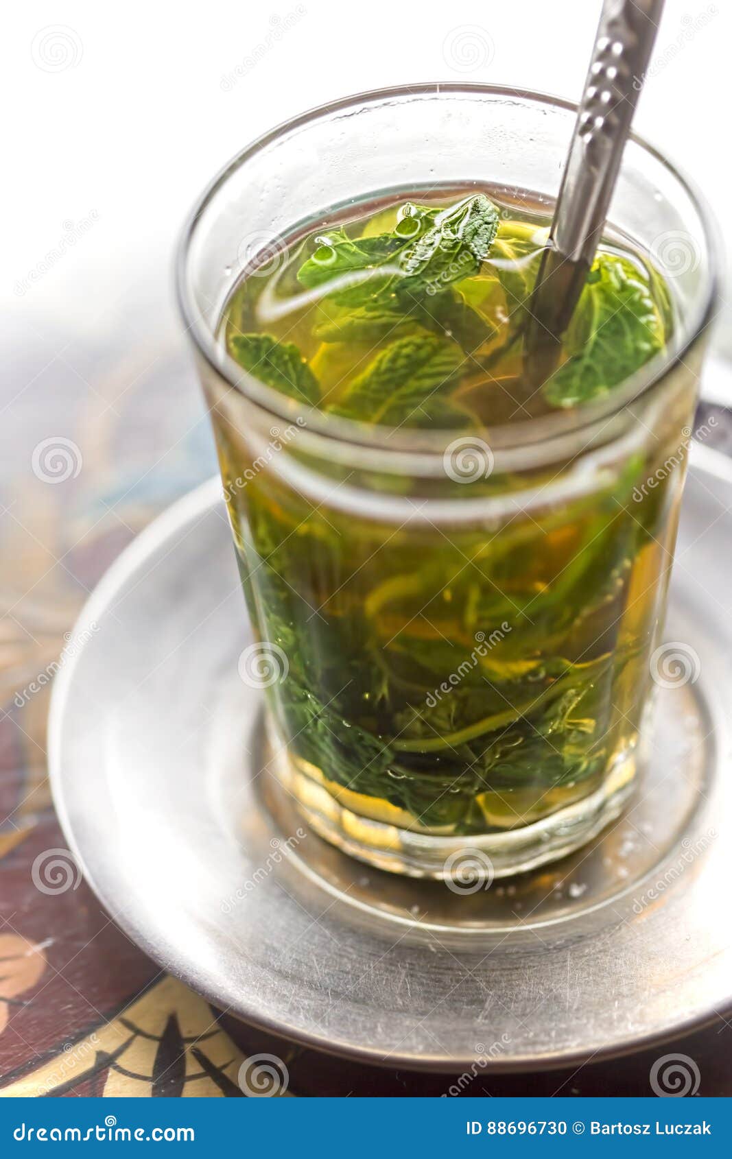 Moroccan mint tea stock photo. Image of east, fresh, leaf - 88696730