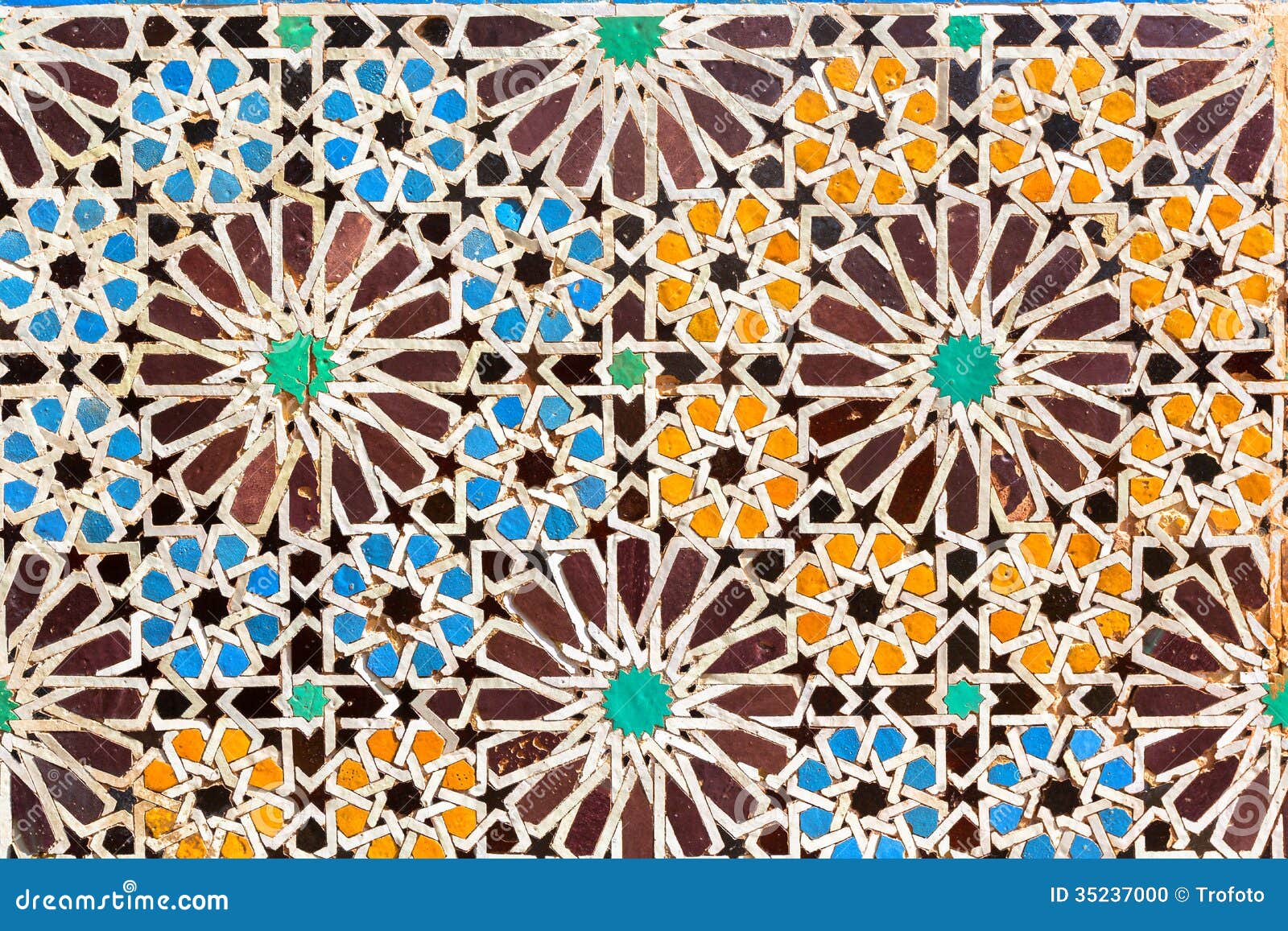 Moroccan Mosaic Stock Photo - Image: 35237000