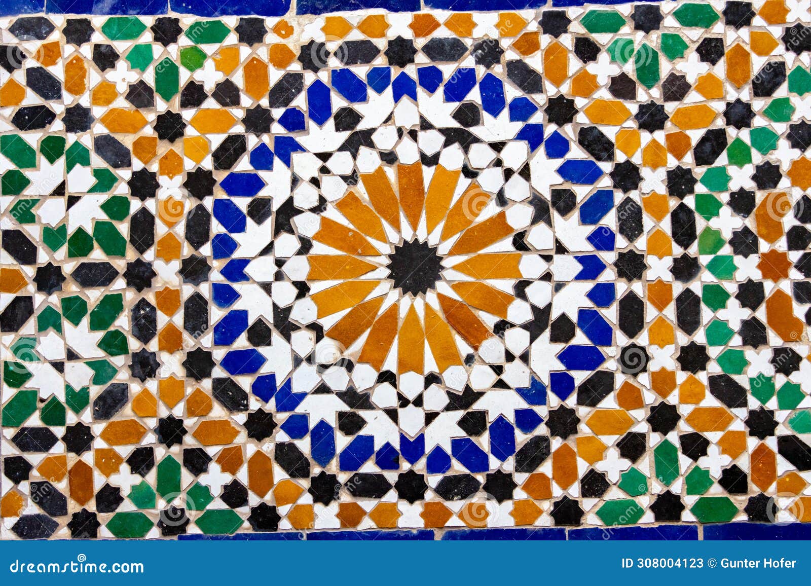 Moroccan Mosaic Pattern Tiles Stock Image - Image of glass, flooring ...