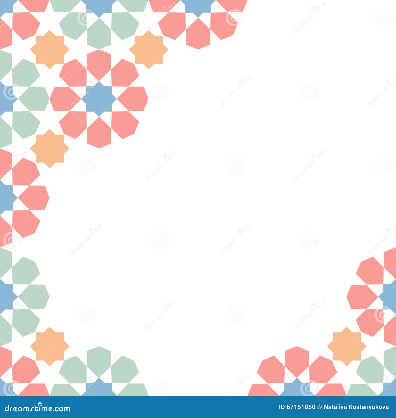 Moroccan mosaic template stock vector. Illustration of abstract - 67151080