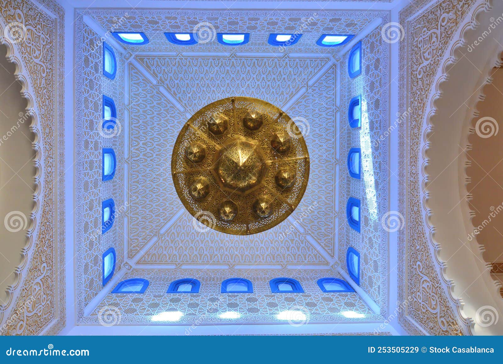Moroccan Mosque from the Inside. Stock Image - Image of maghreb, mosaic ...
