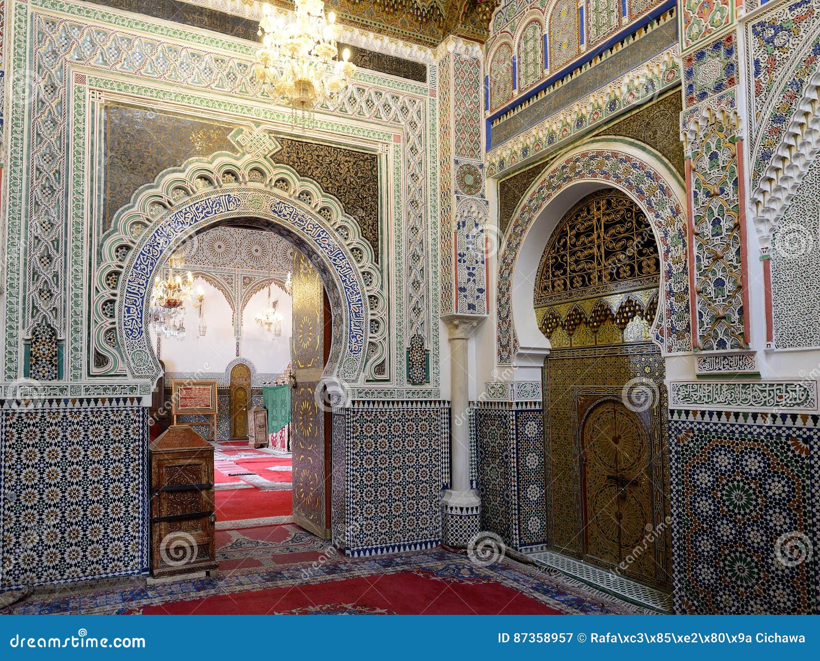Moroccan mosques stock image. Image of decor, marocain - 87358957