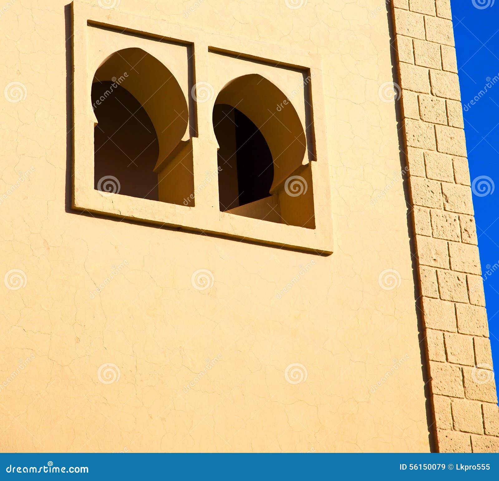 Moroccan Old Wall and Brick in Antique City Stock Image - Image of ...