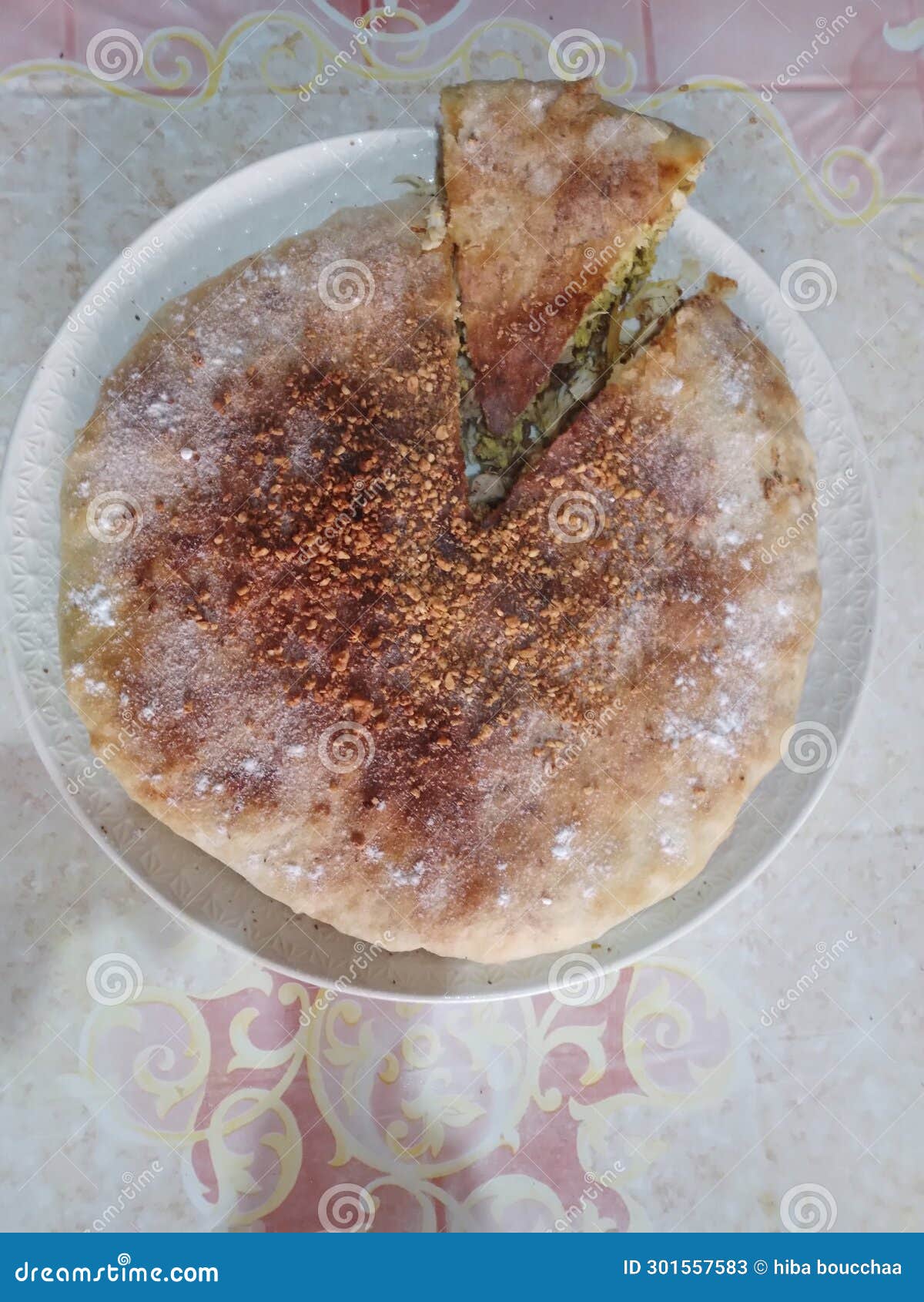Moroccan Pastilla Famous Dish. Stock Image - Image of vegetable, baking ...