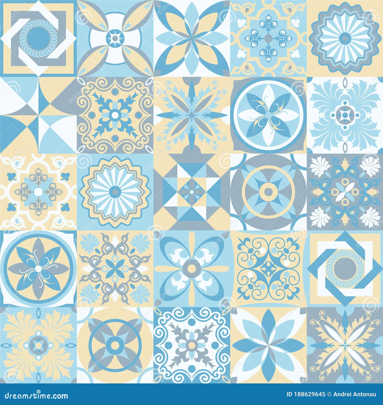 611_Moroccan Pattern. Decor Tile Texture Print Mosaic Stock Vector ...