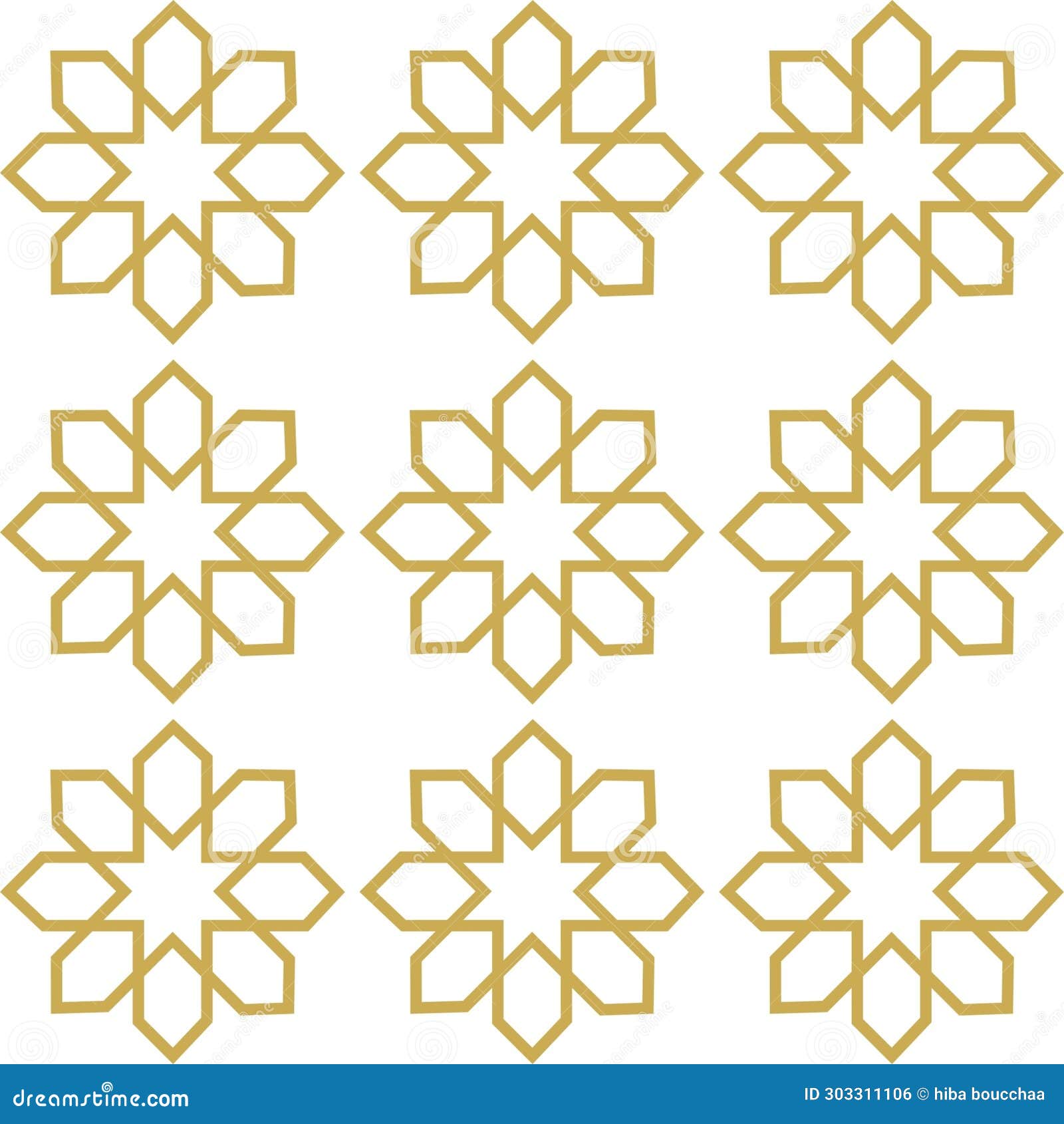 Moroccan Patterns A Luxurious Black And Gold Frame Inspired By Moroccan ...