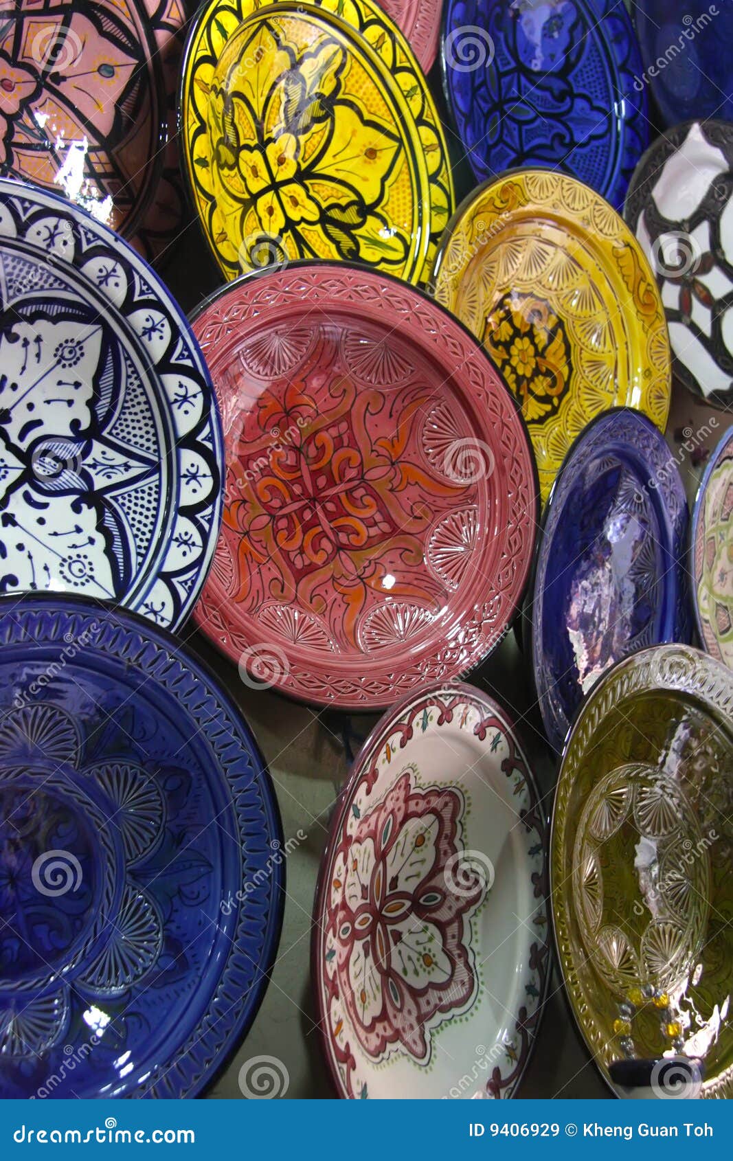 Moroccan plates stock image. Image of crafted, craftsmanship - 9406929