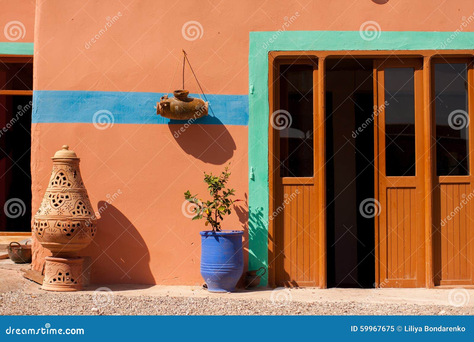 Moroccan Pot Clay stock image. Image of travel, colors - 59967675