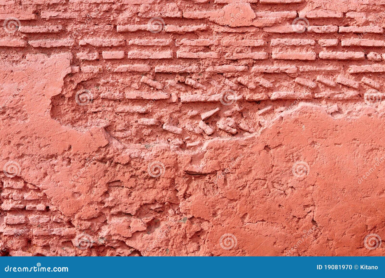 Moroccan Red Brick Wall stock photo. Image of front, effect - 19081970