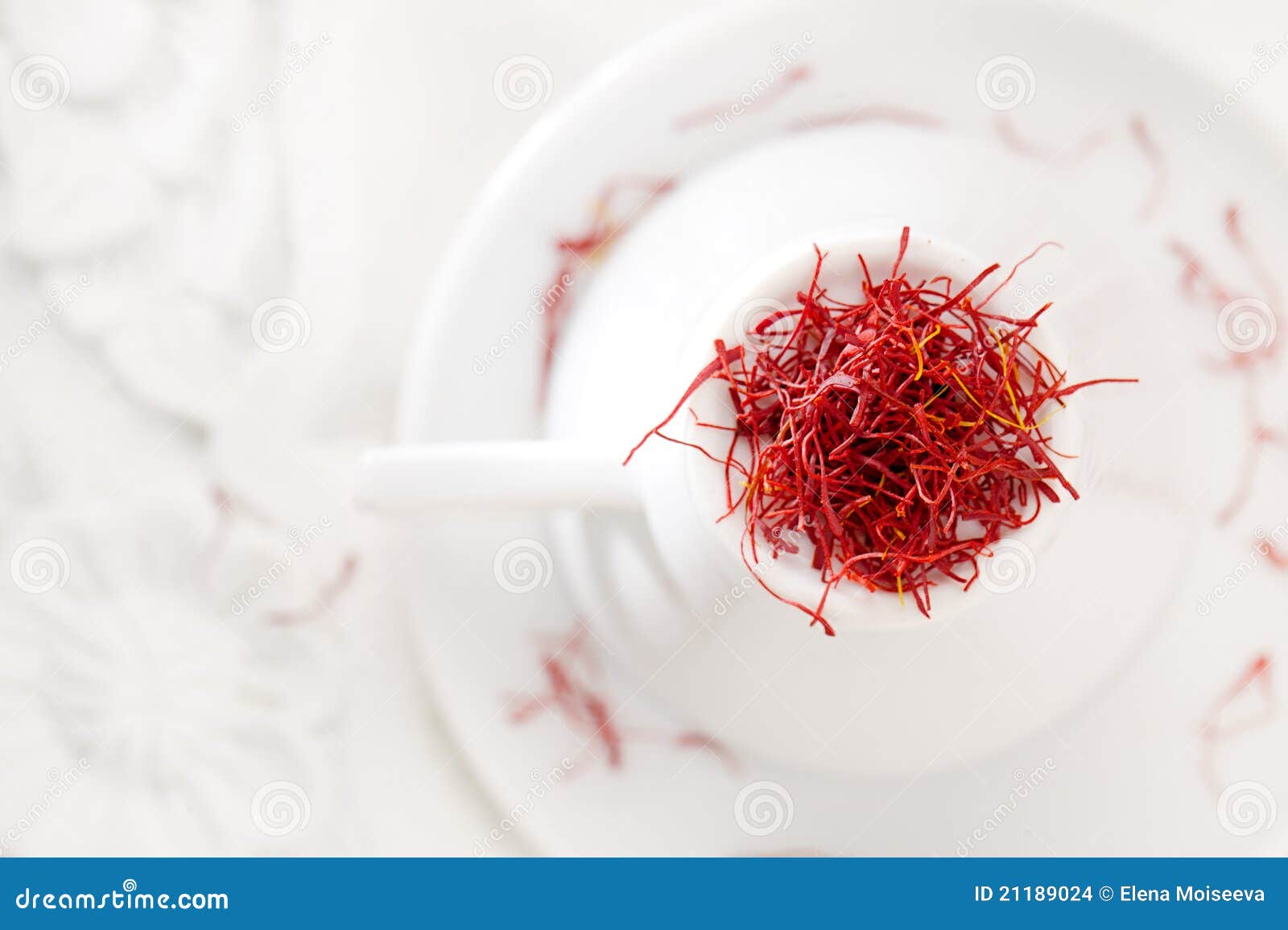 Moroccan Saffron Treads in Pile, on White Stock Photo - Image of ...