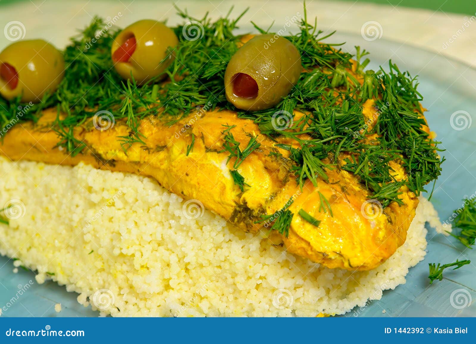 Moroccan Salmon stock photo. Image of plate, chef, delicious - 1442392