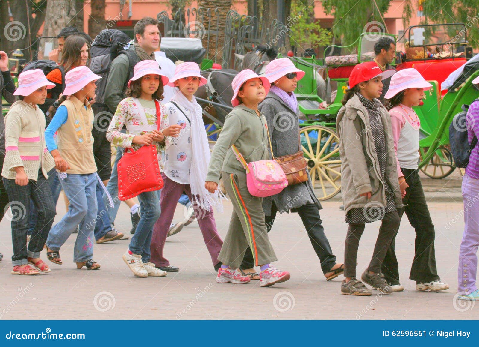 Moroccan Schoolgirls on School Outing Editorial Photo - Image of young ...