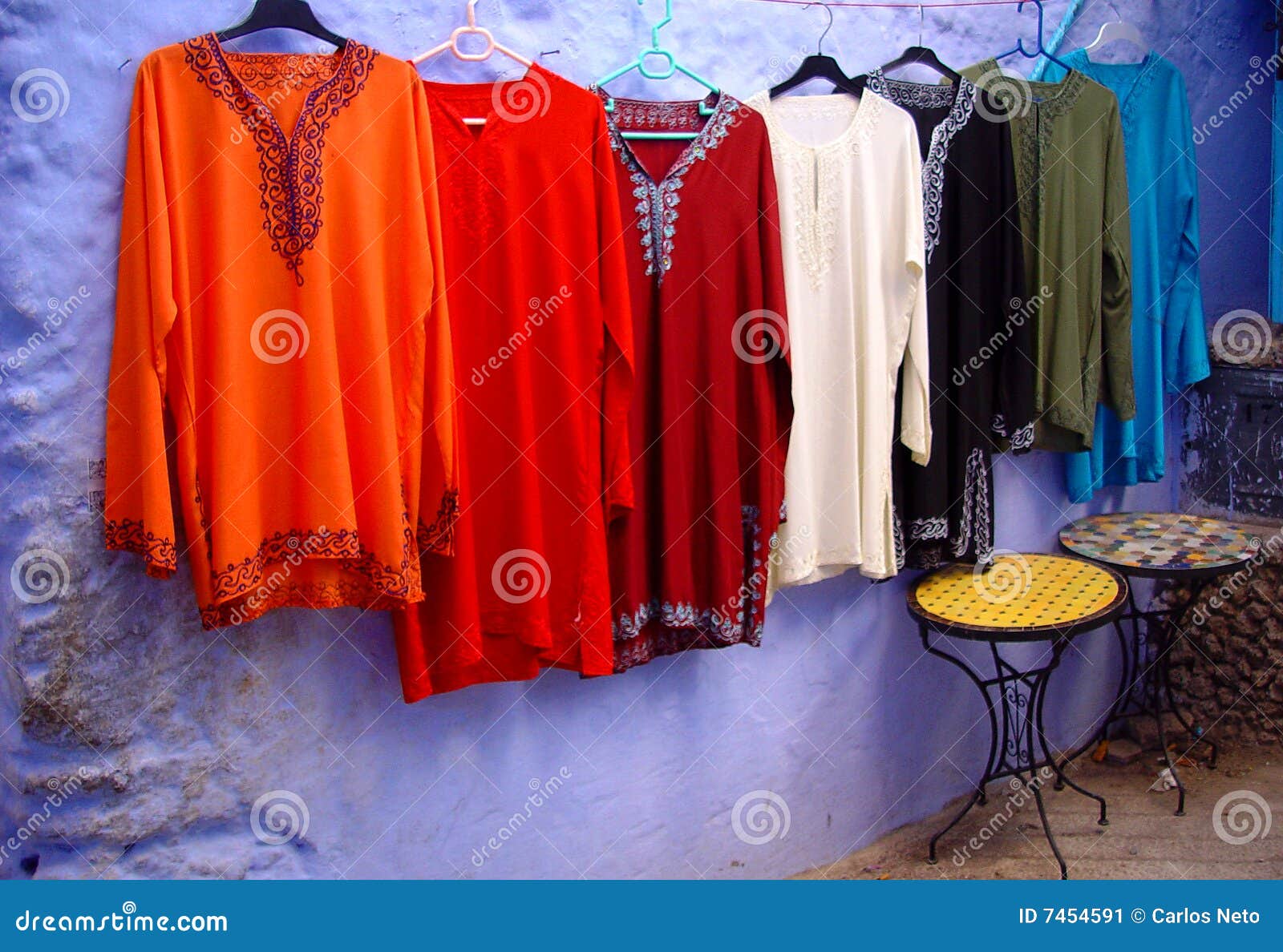 Moroccan shirts stock image. Image of africa, culture - 7454591
