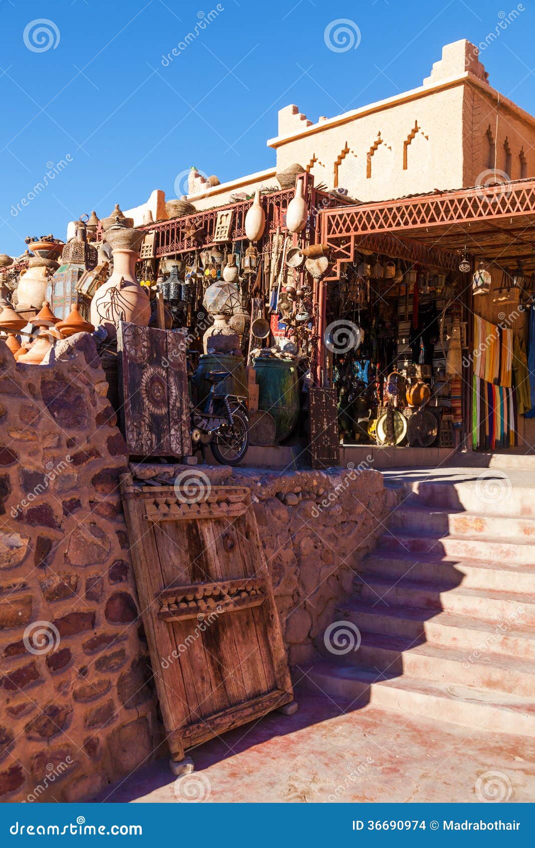 Moroccan shop stock photo. Image of goods, crafts, traditional - 36690974