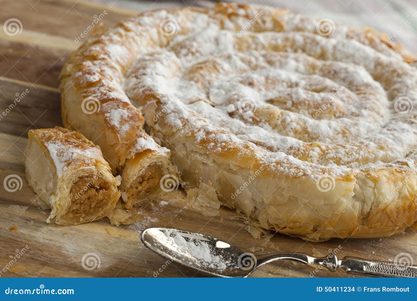 Moroccan Snake Shaped Pastry Stock Photo - Image of mhanncha, almond ...