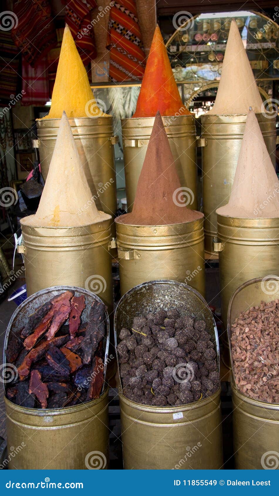 Moroccan spices stock image. Image of marketplace, jasmine - 11855549