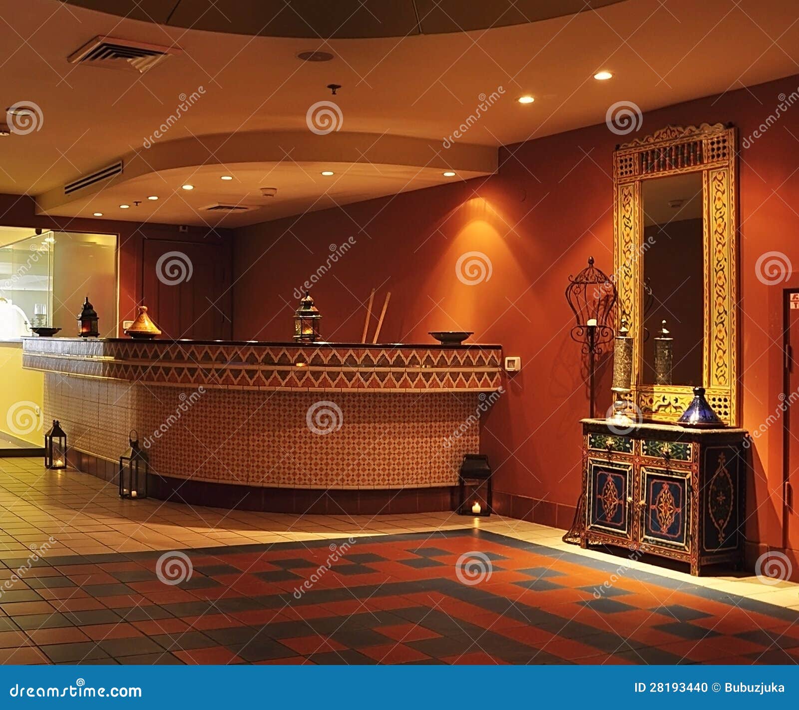 Moroccan stile hall stock photo. Image of hotel, historic - 28193440