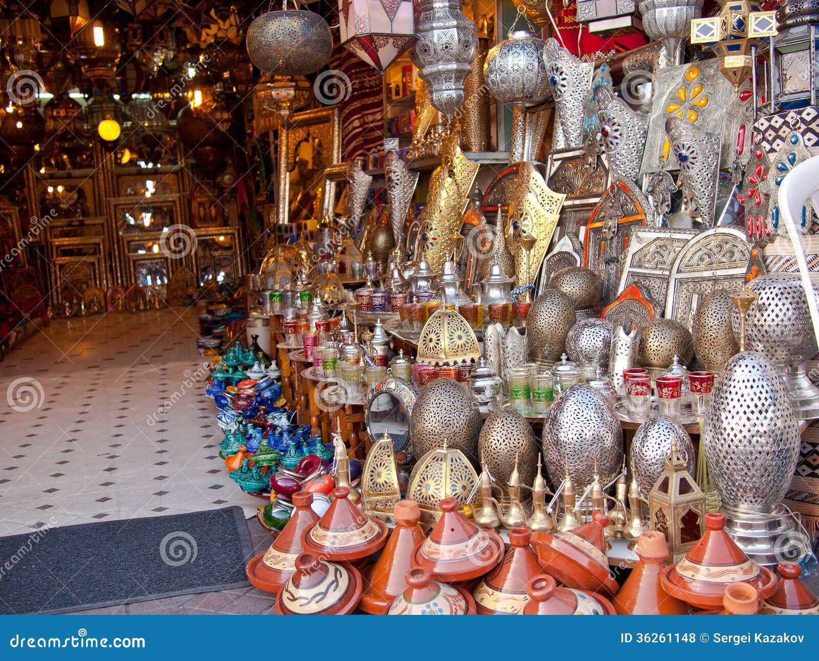 Moroccan Store with Iron Products Stock Photo - Image of locations ...