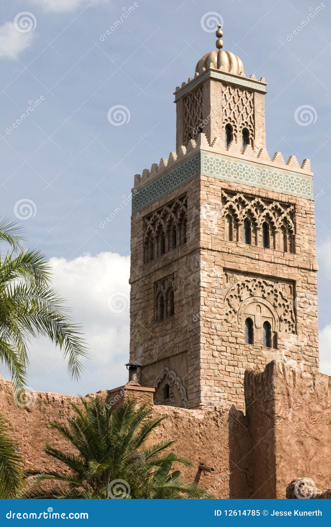 Moroccan Style Architecture Stock Image - Image of trees, sandstone ...