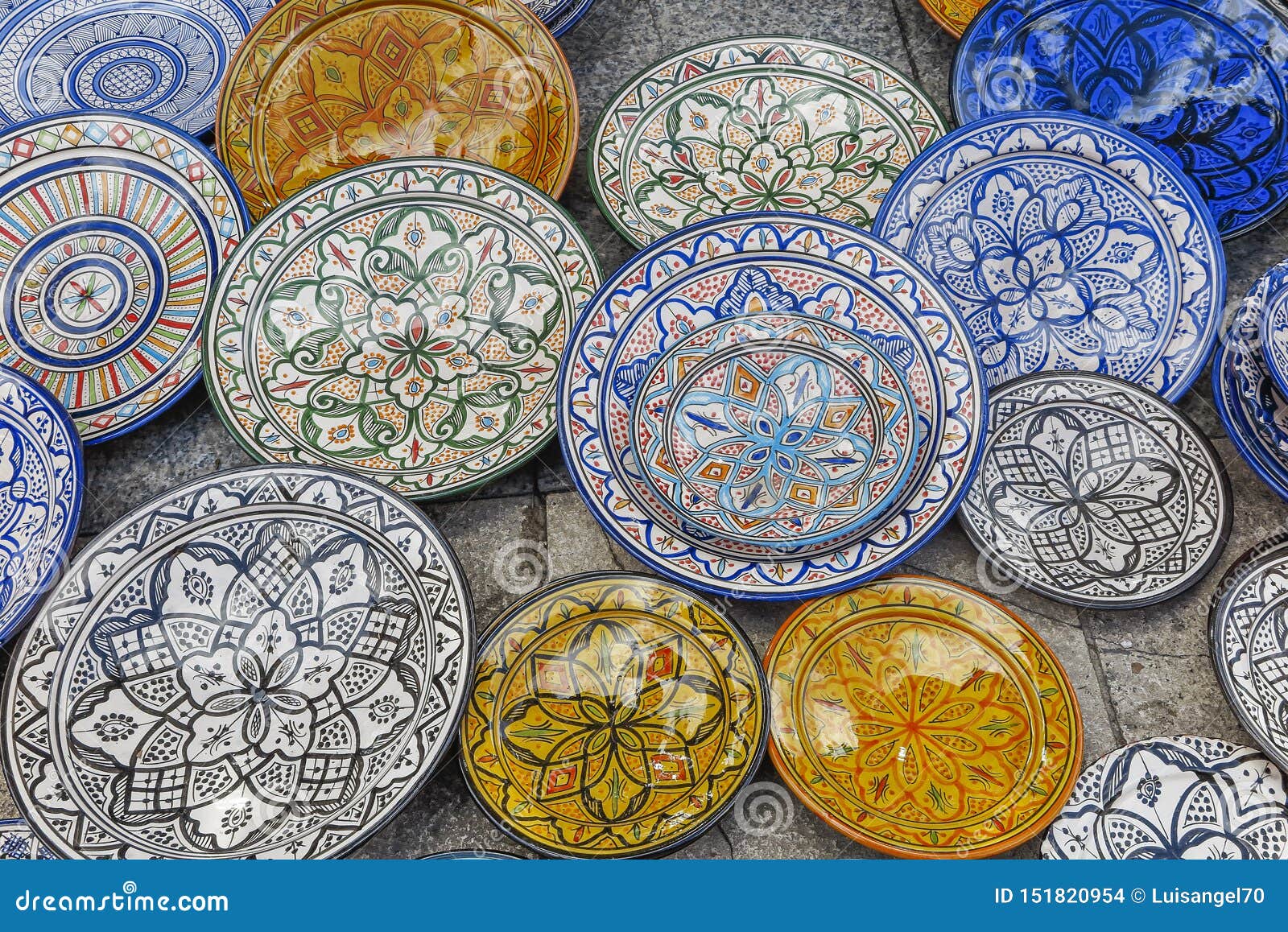 Moroccan style dishes editorial stock image. Image of decoration ...