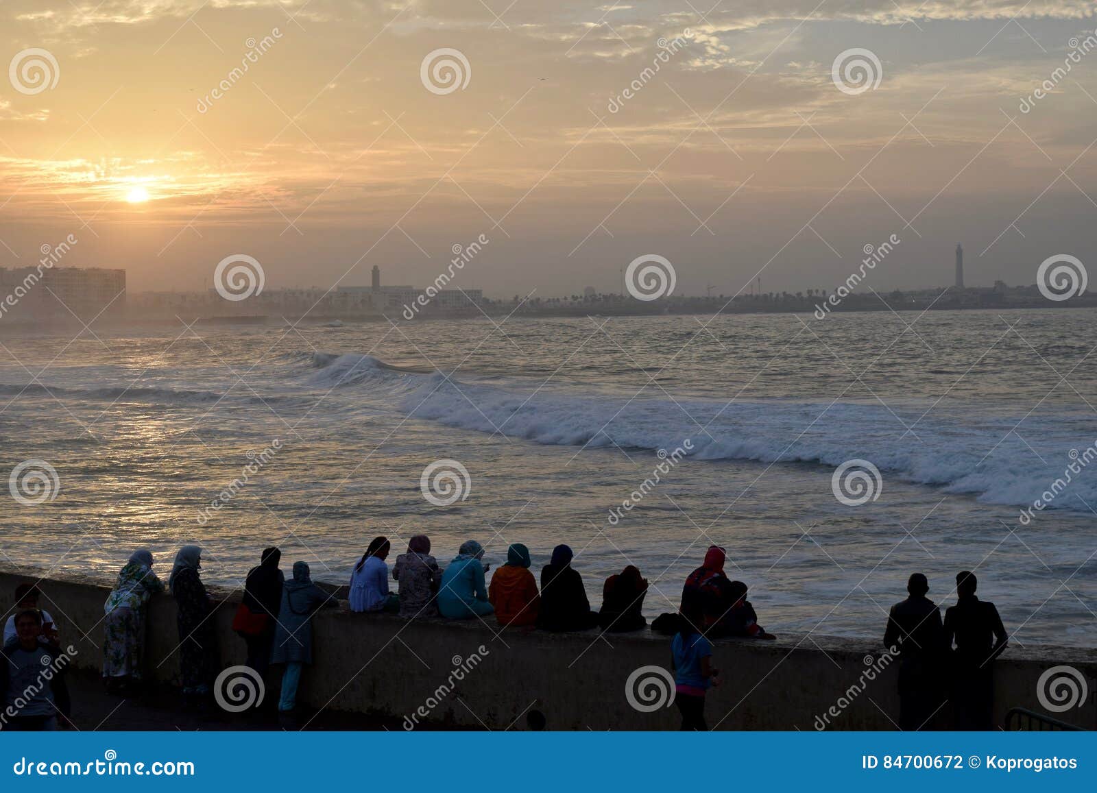 Moroccan sunset editorial photography. Image of morocco - 84700672