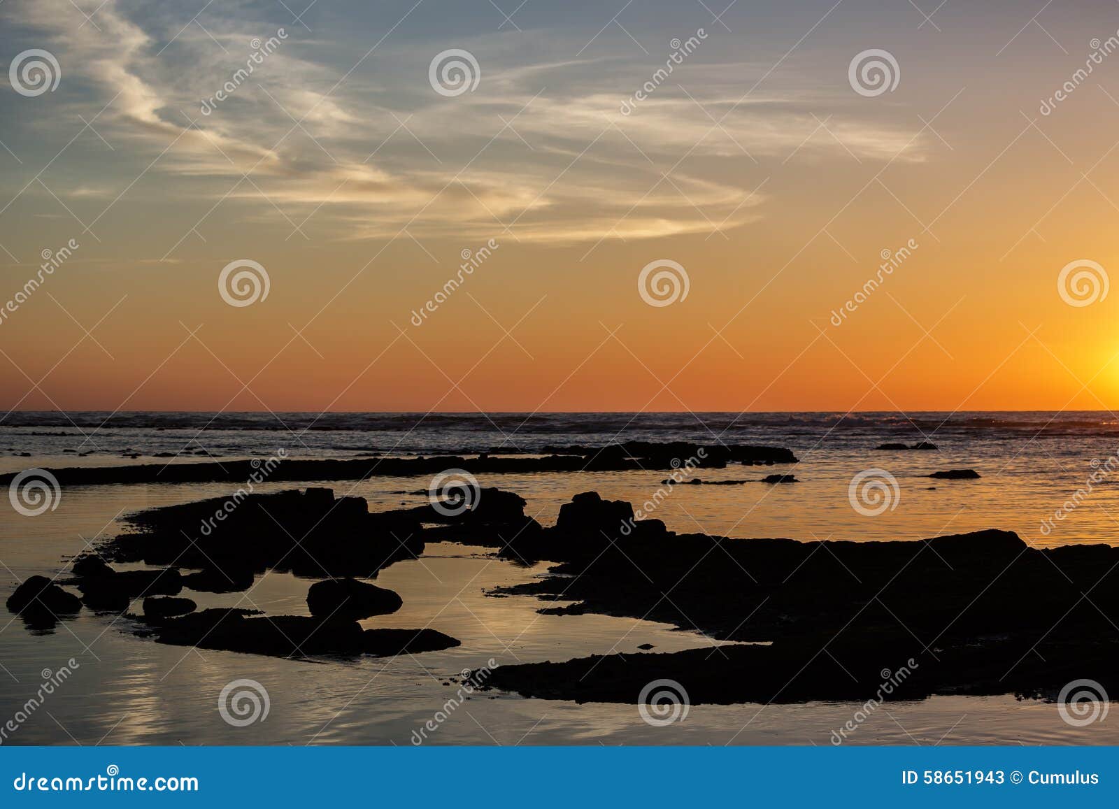 Moroccan sunset. stock image. Image of coast, seascape - 58651943