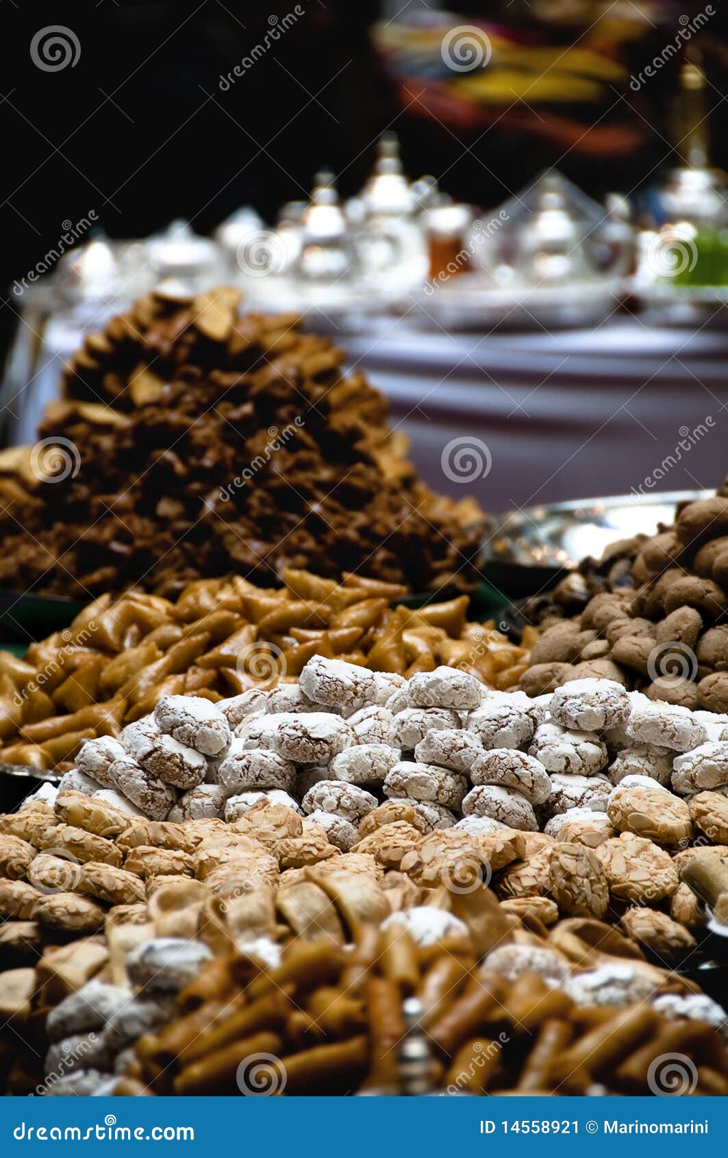 Moroccan sweets stock image. Image of flavor, biscuits - 14558921