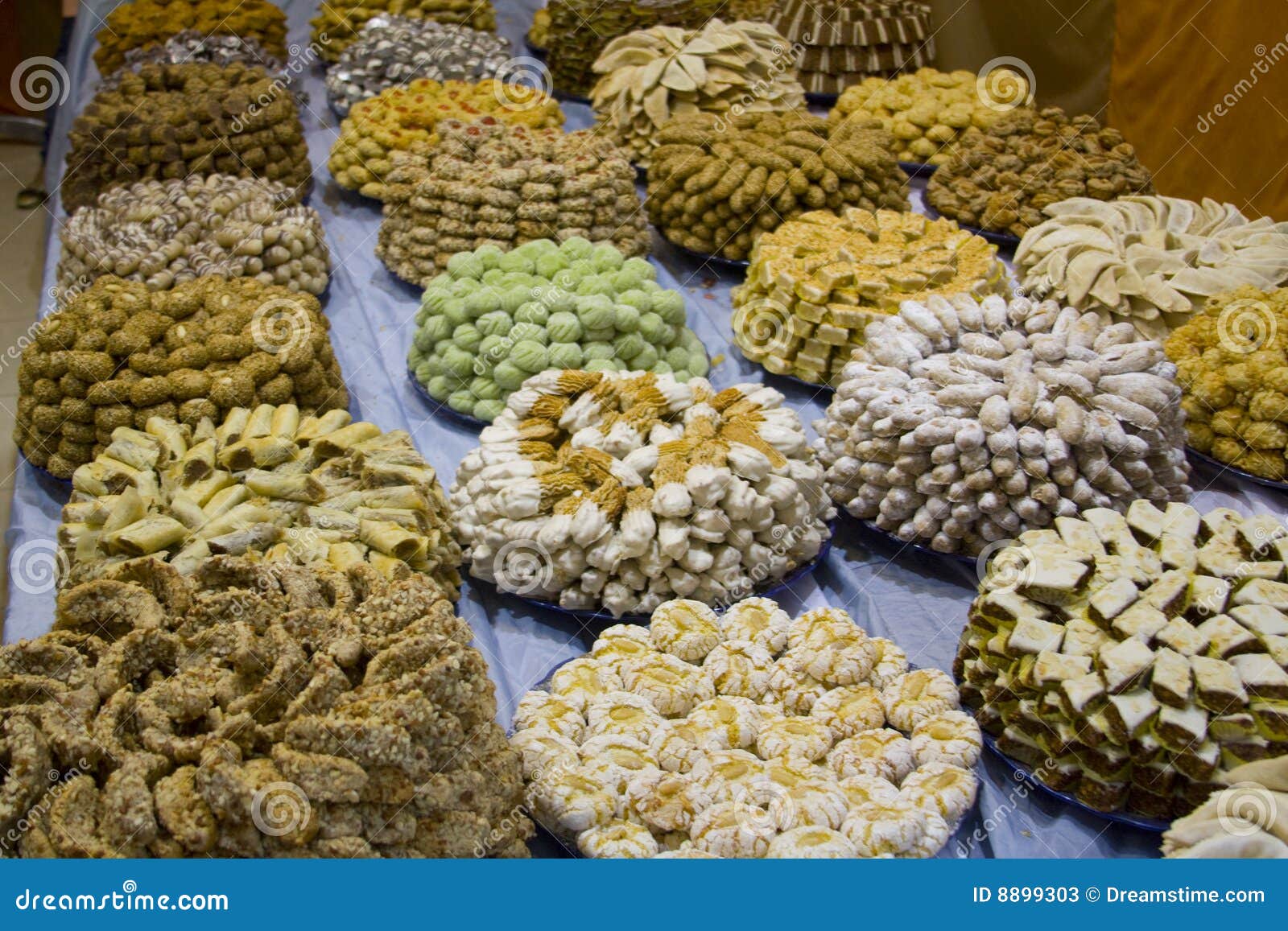 Moroccan Sweets stock image. Image of square, dates, sugar - 8899303