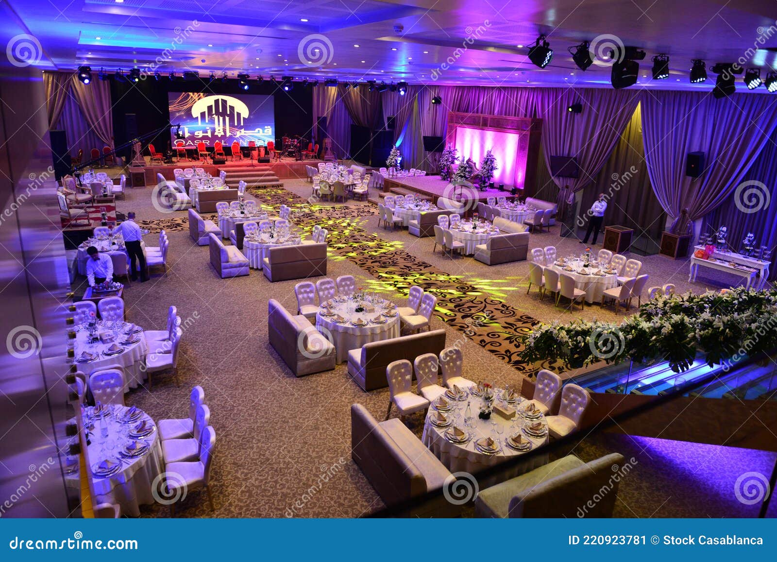 Moroccan Table Setting at a Luxury Wedding Reception Stock Image ...