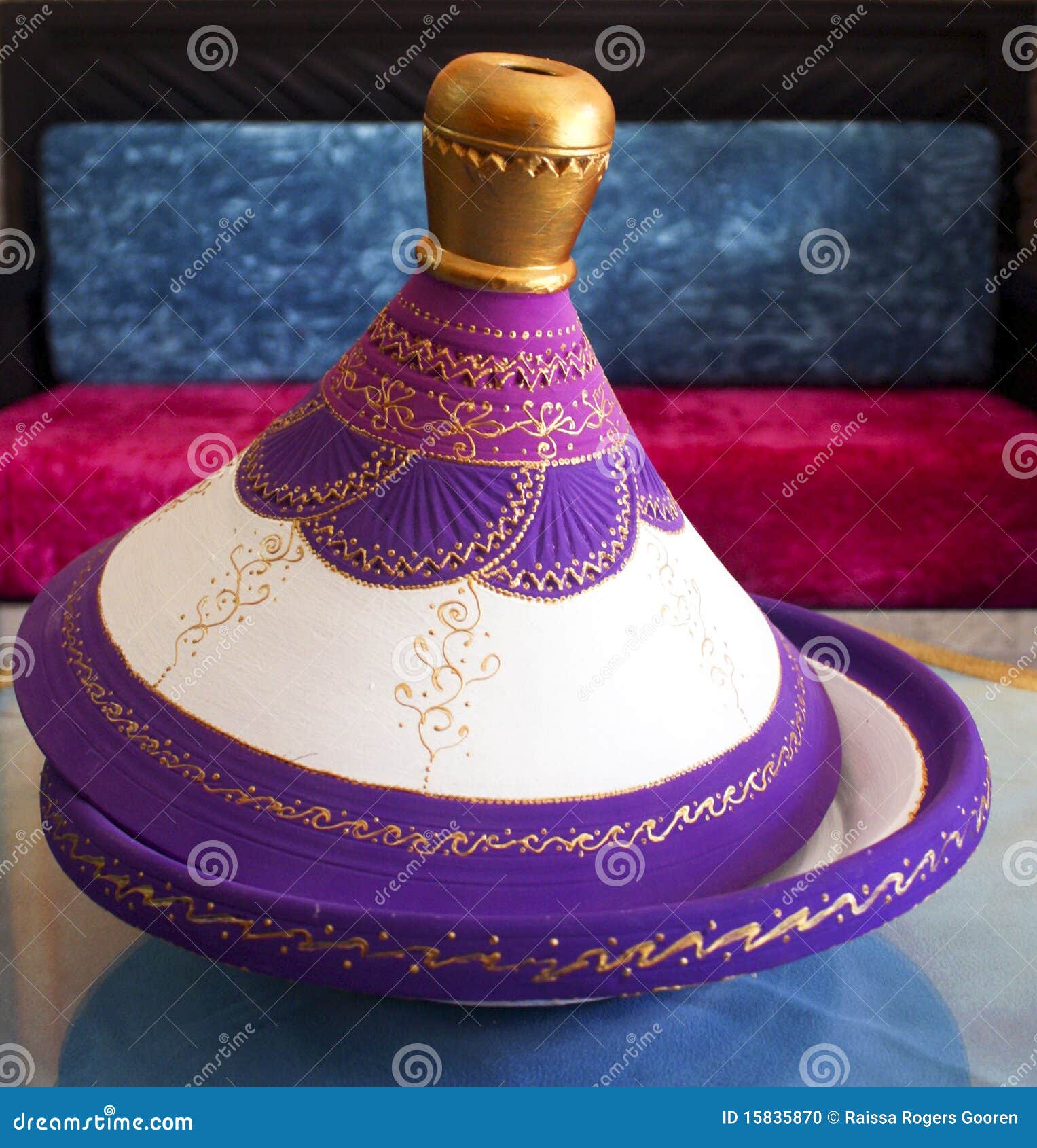 Moroccan tajine stock photo. Image of cookery, coloured - 15835870