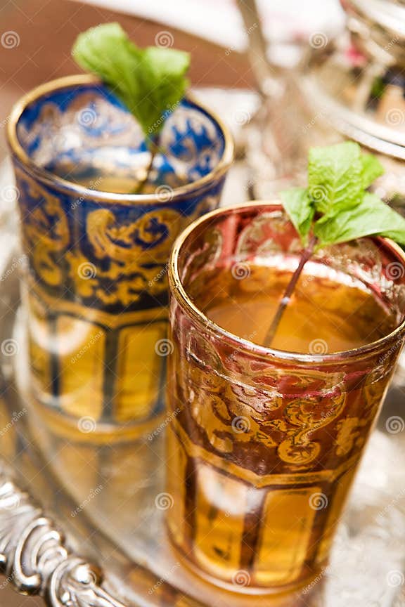 Moroccan Tea cups stock image. Image of middle, culture - 7064749
