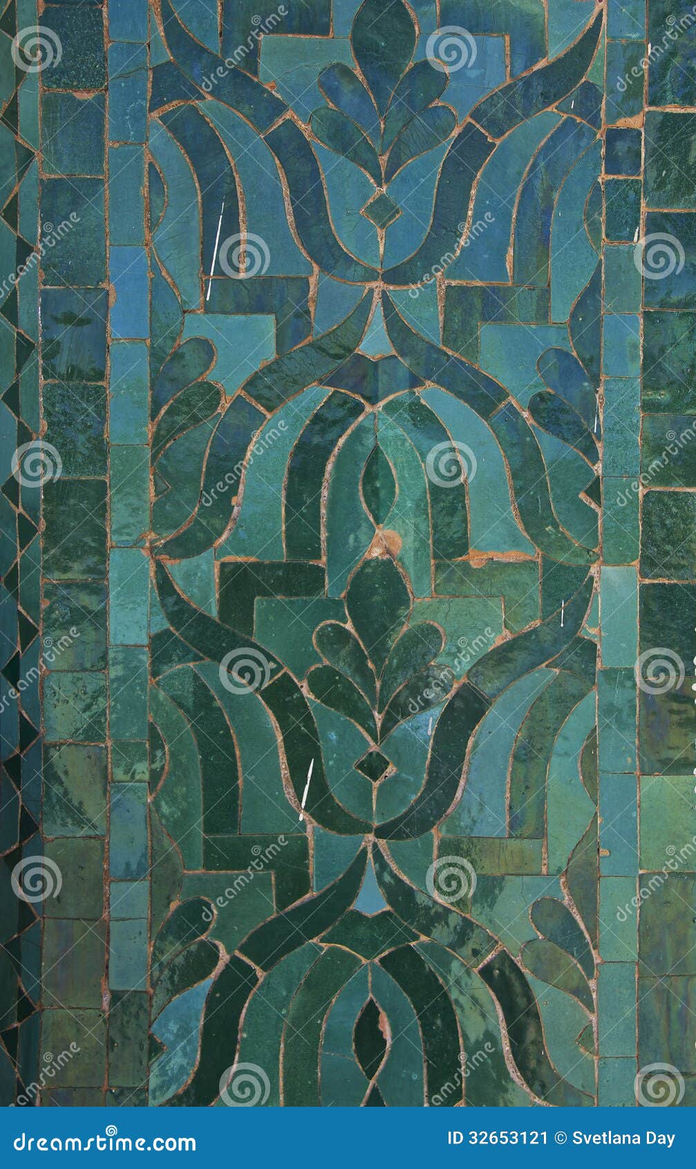 Moroccan Tile Pattern stock image. Image of arab, floral - 32653121