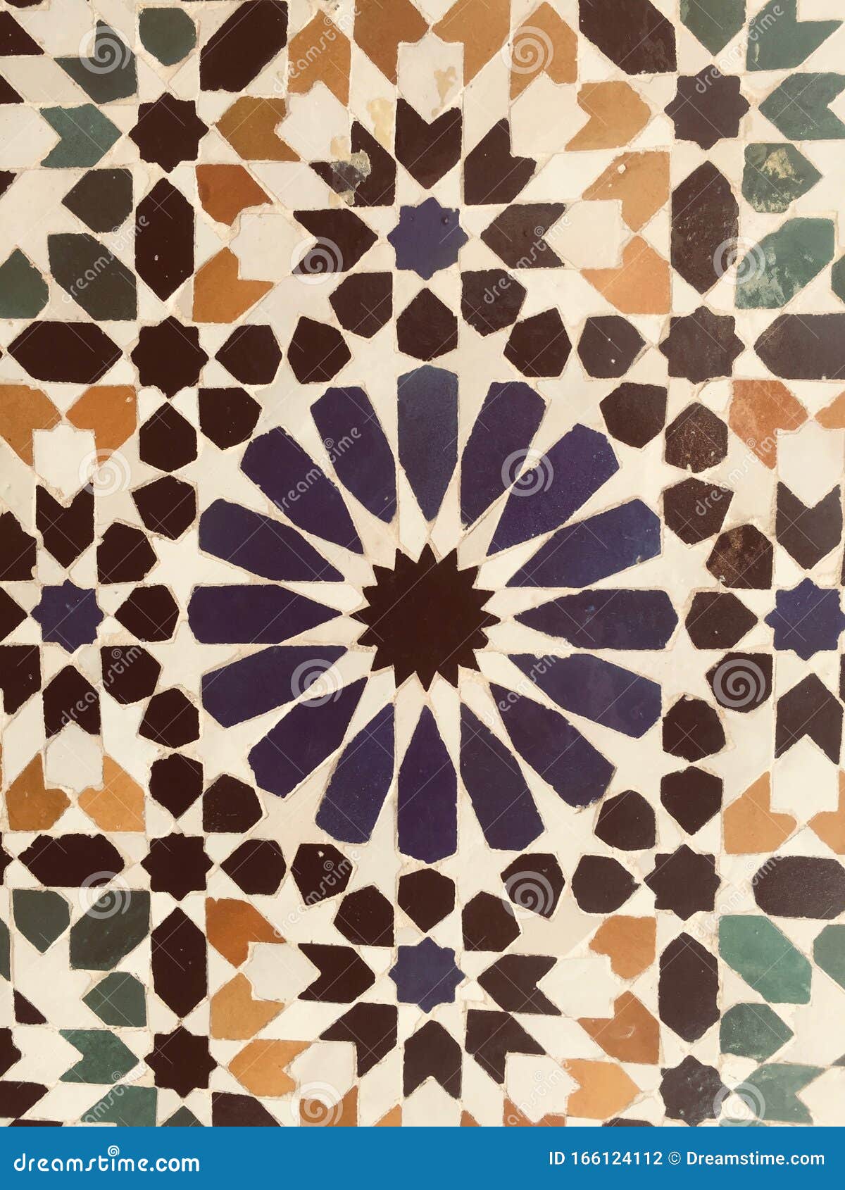 Moroccan tile texture stock photo. Image of moroccan - 166124112