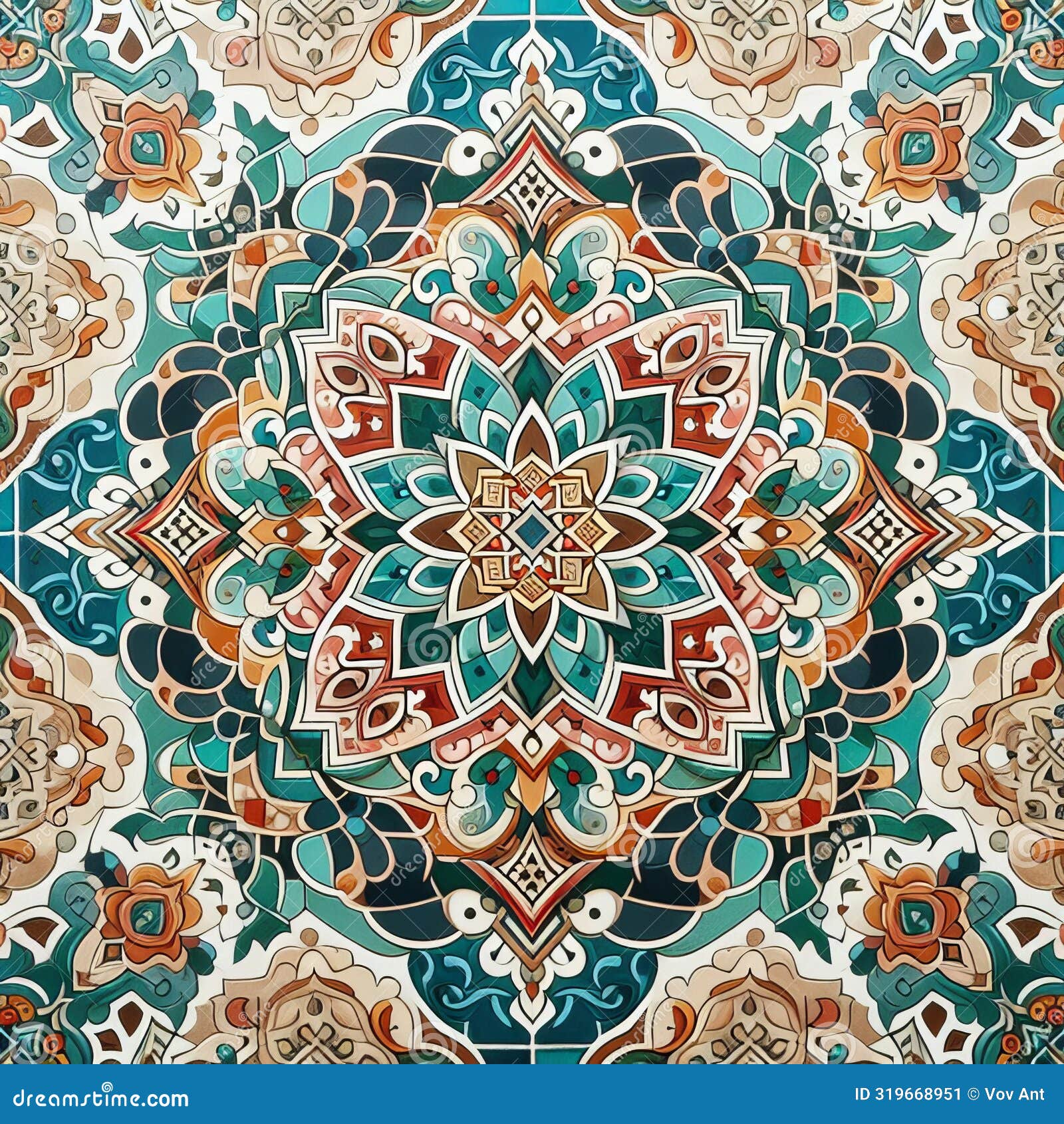 43 11. Moroccan Tile Wallpaper_ a Wallpaper Pattern I Stock Image ...