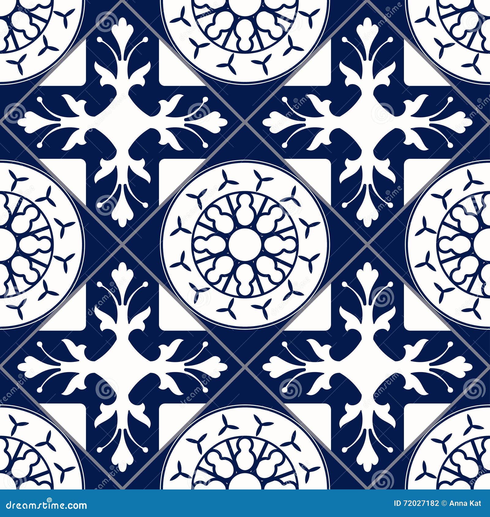 Moroccan tiles Pattern stock vector. Illustration of blue - 72027182