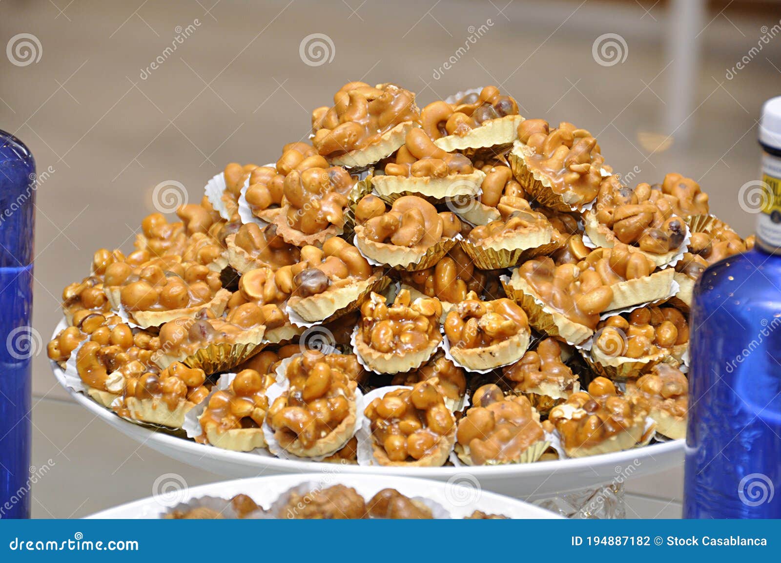 Moroccan Traditional Homemade Sweets with Coconut and Cinnamon Stock ...