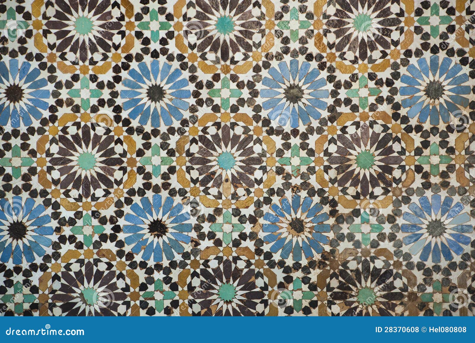 Moroccan Traditional Mosaic, Handmade Tiles in Morocco Stock Photo ...