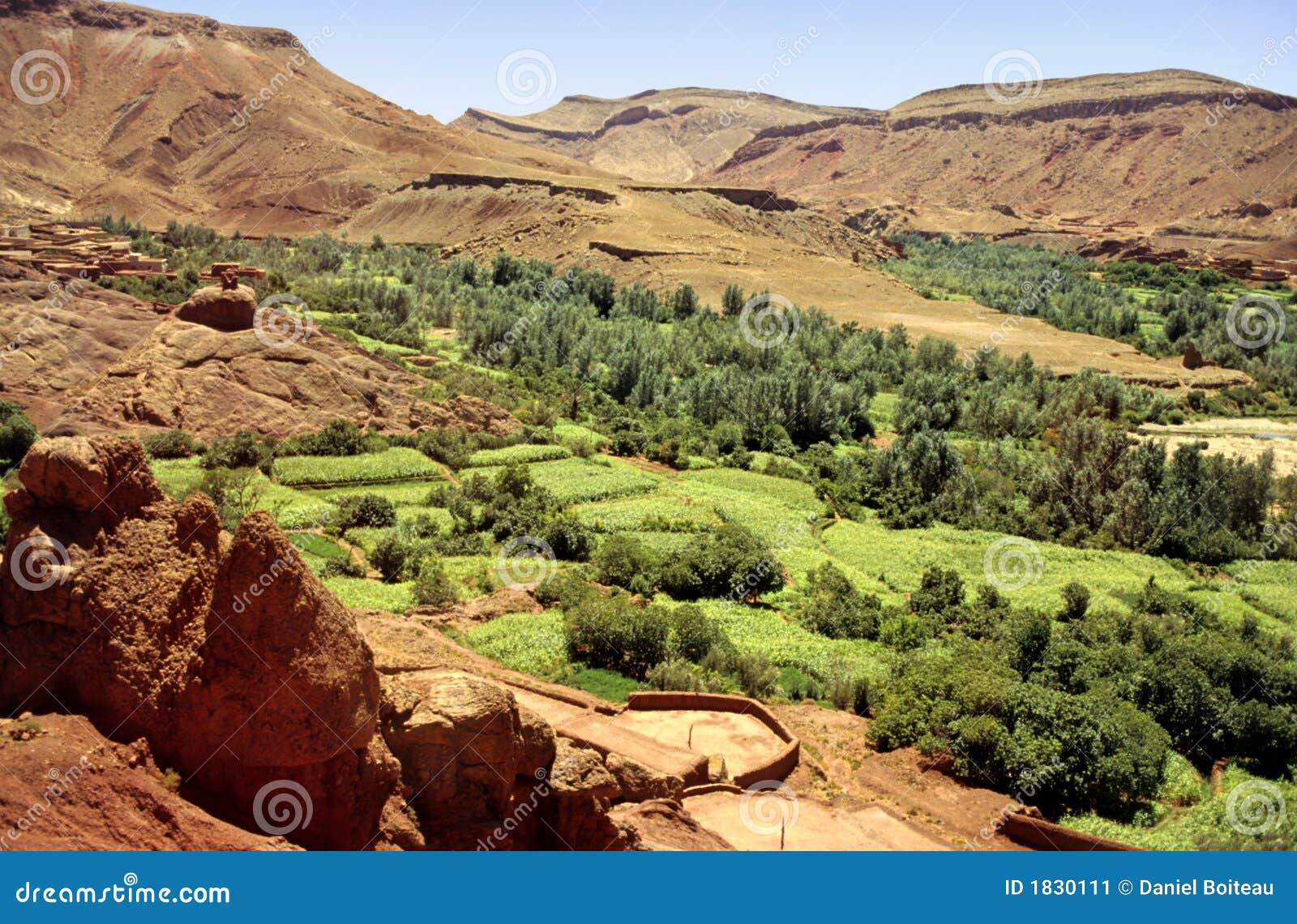 Moroccan valley stock image. Image of green, valley, color - 1830111