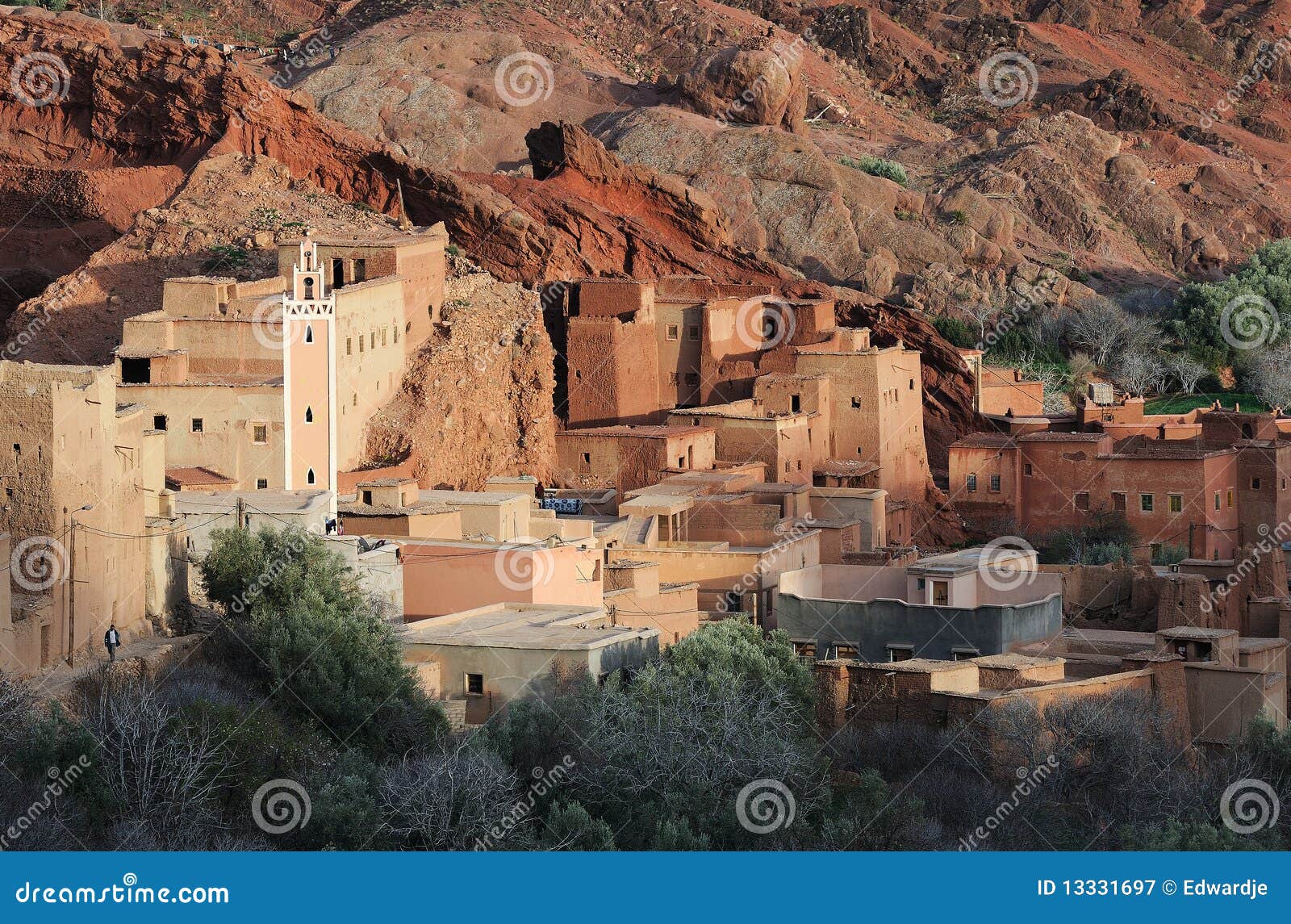 Moroccan Village 1 stock image. Image of travel, architecture - 13331697