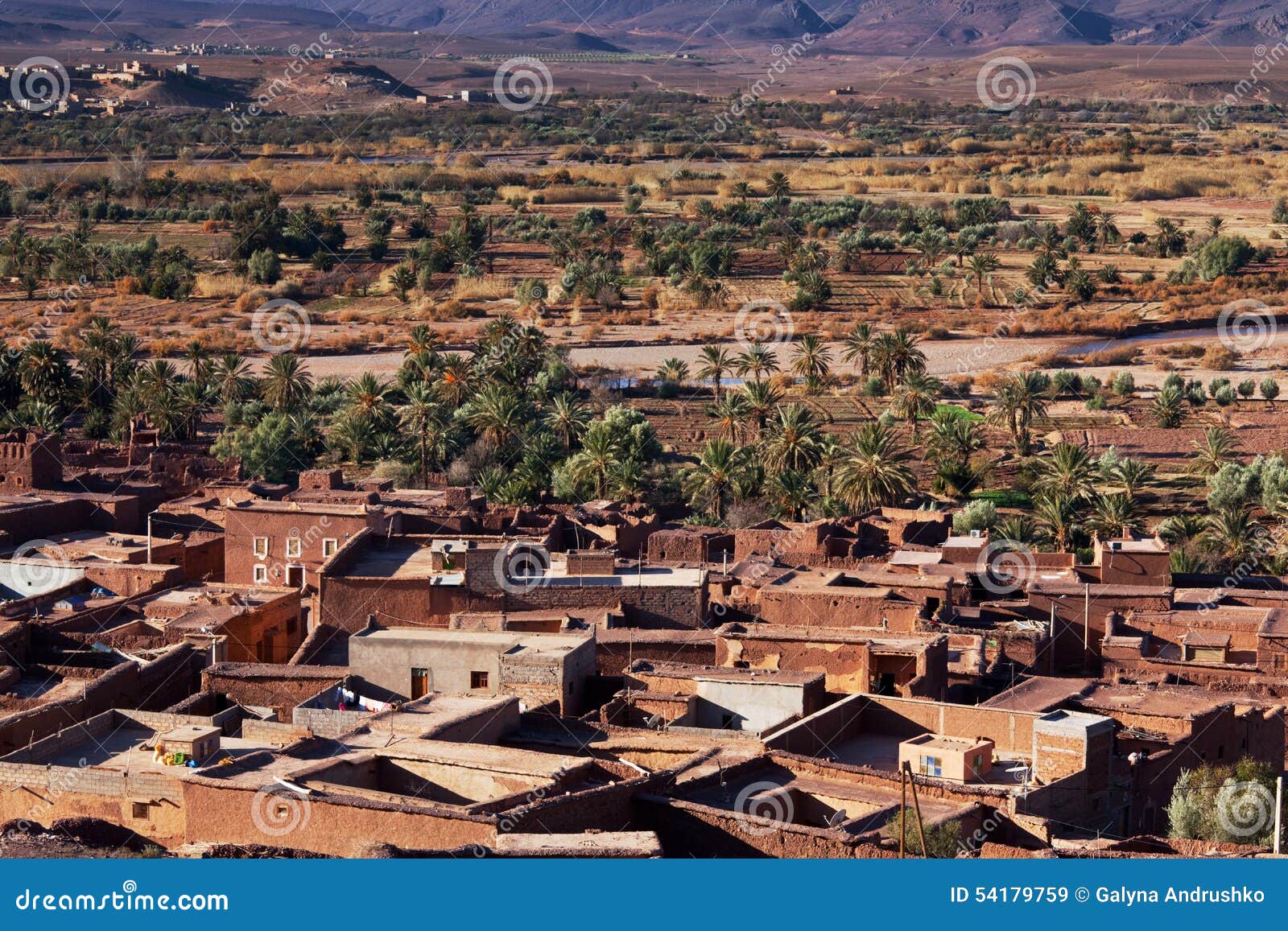 Moroccan village stock image. Image of rock, morocco - 54179759