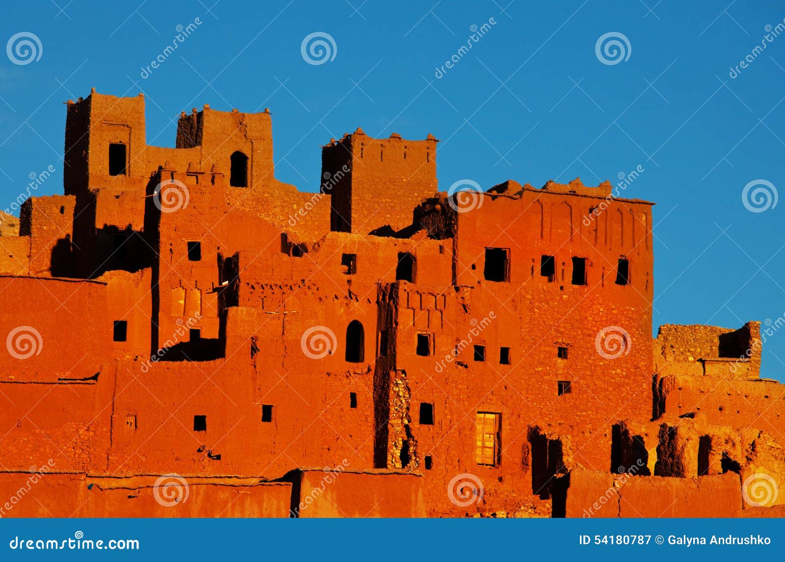 Moroccan village stock image. Image of building, africa - 54180787