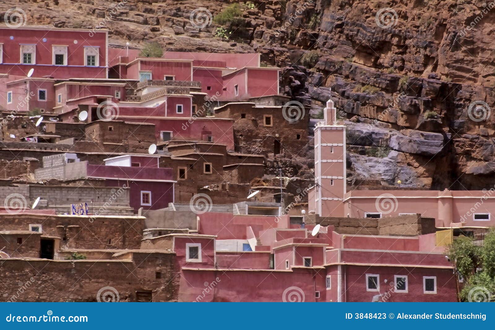 Moroccan village no.3 stock image. Image of farmhouse - 3848423