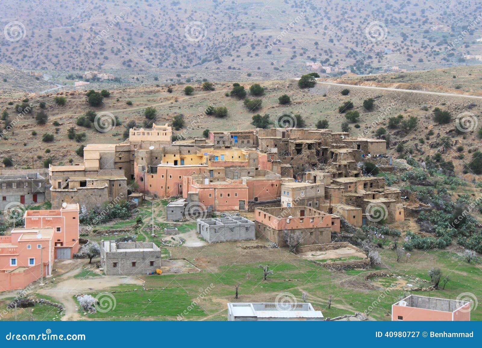 Moroccan village stock image. Image of rural, buildings - 40980727