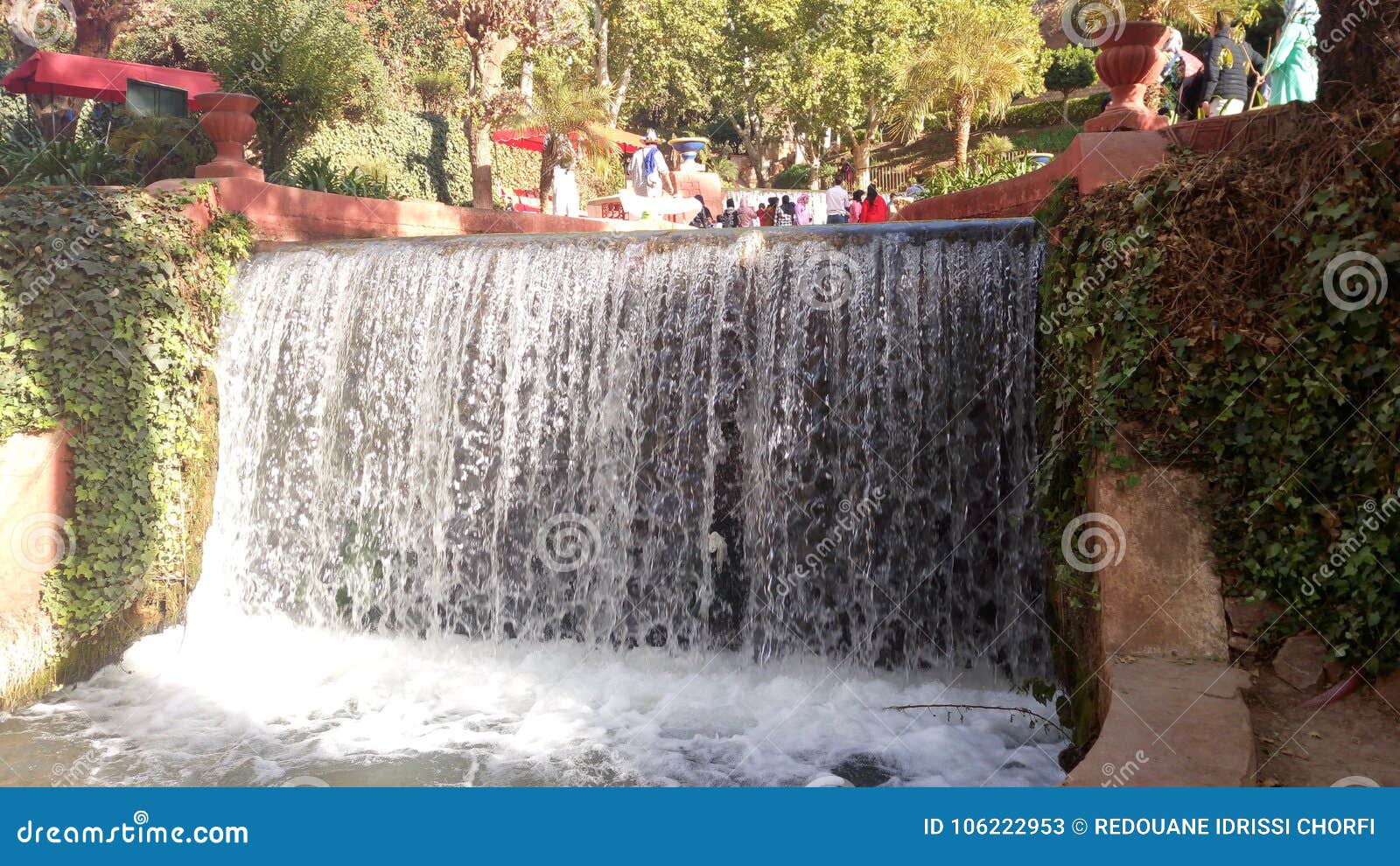 Moroccan Waterfall editorial stock photo. Image of waterfall - 106222953