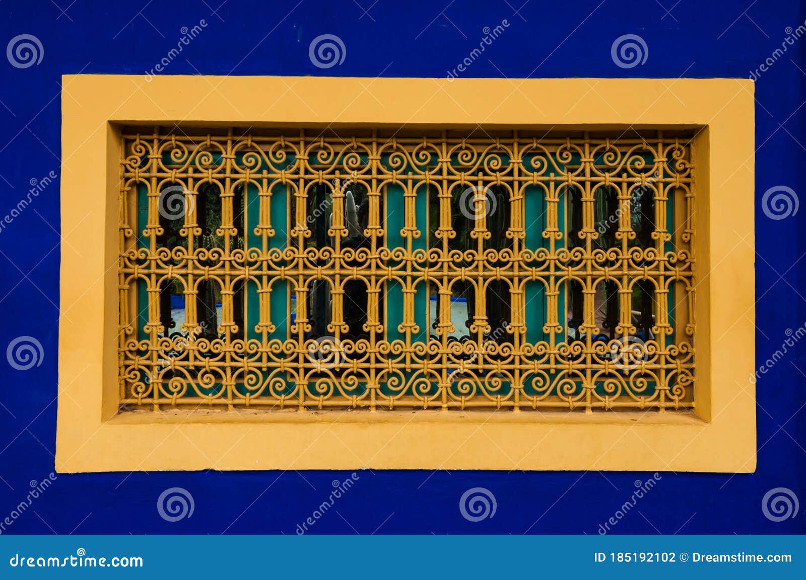 Typical Moroccan Decorated House Window Stock Photo - Image of ...
