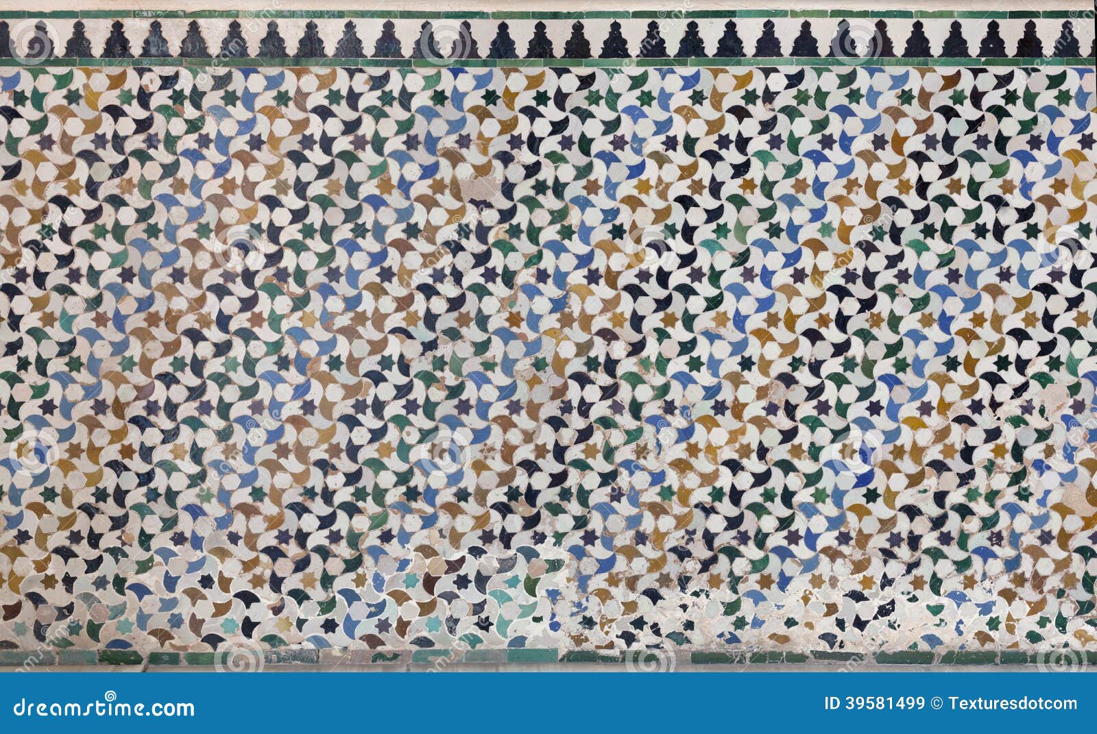 Zellige Tile Pattern Stock Photo | CartoonDealer.com #39360684