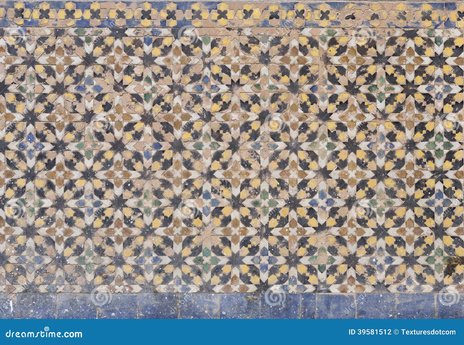 Zellige Tile Pattern Stock Photo | CartoonDealer.com #39360684