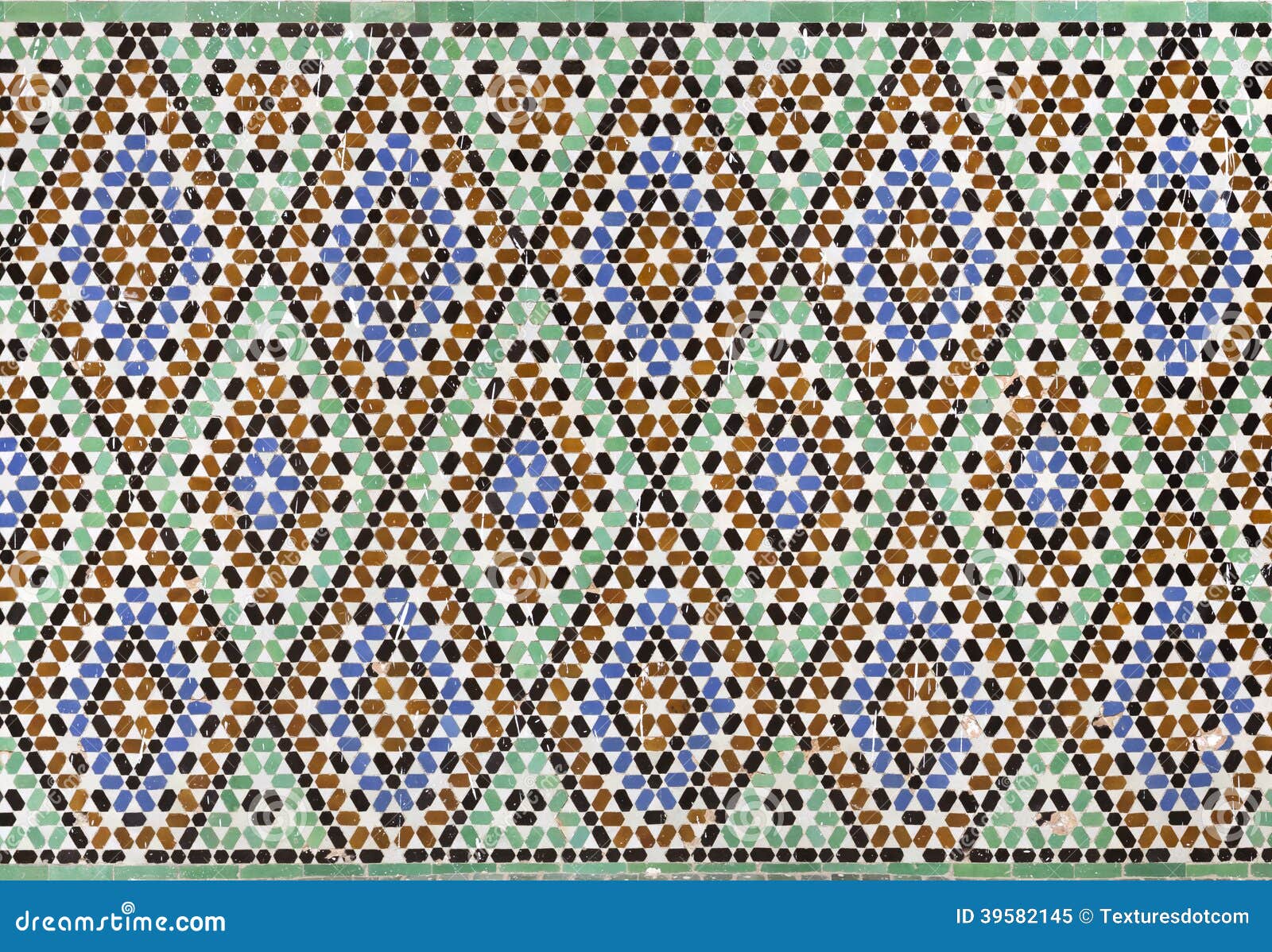 Zellige Tile Pattern Stock Photo | CartoonDealer.com #39360684